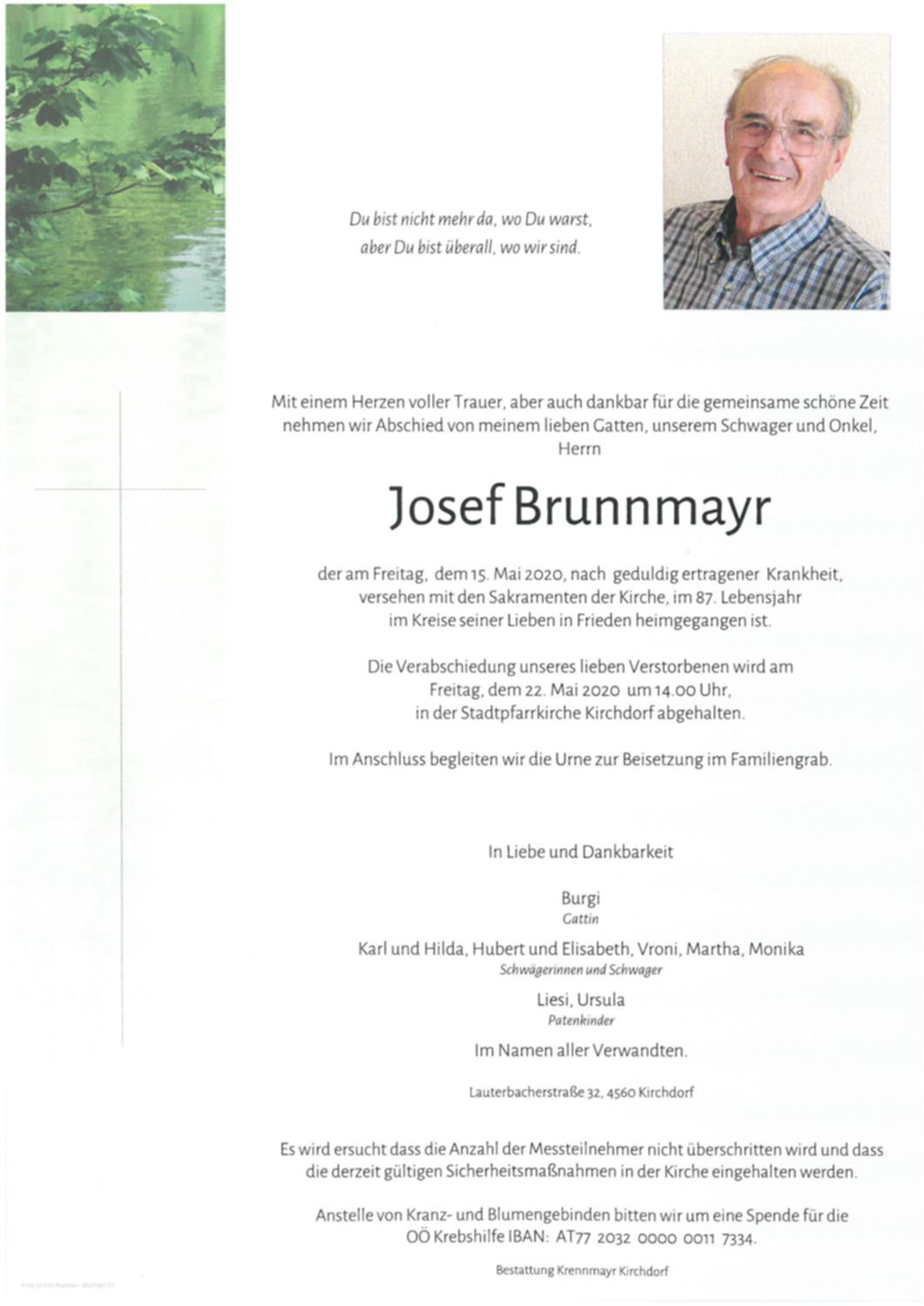 Todesfall Josef Brunnmayr